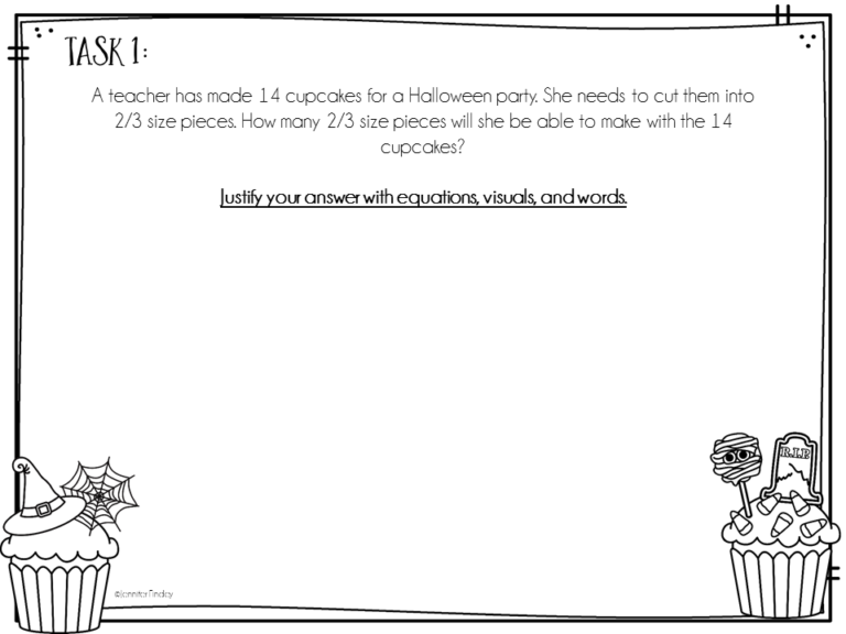 Halloween Math Constructed Response Practice - Teaching with Jennifer ...