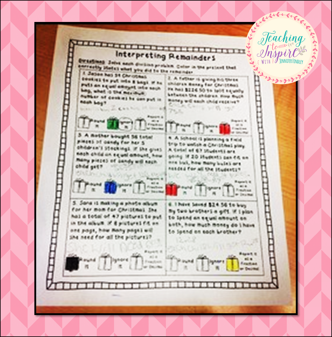 Interpreting Remainders {Anchor Charts, Ideas, and Activities ...