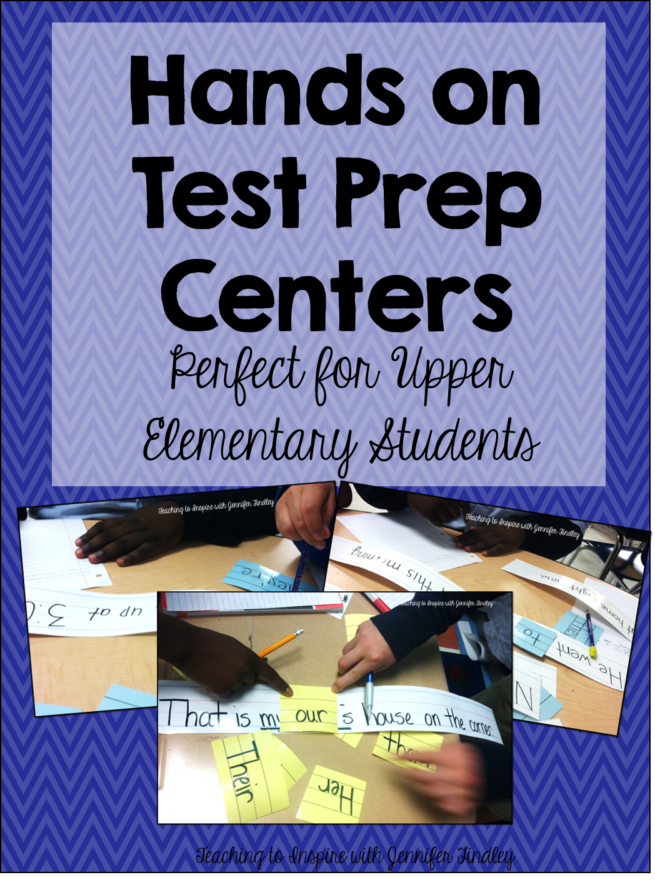 Hands On Test Prep for Upper Grades - Teaching with Jennifer Findley