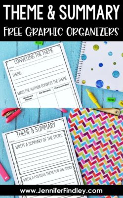 Teaching Theme & Summarizing : FREE Reading Graphic Organizers ...