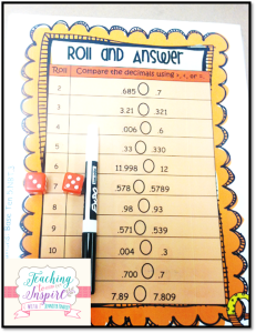 Easy Prep Math Centers: Roll and Answer Games {Freebies} - Teaching ...