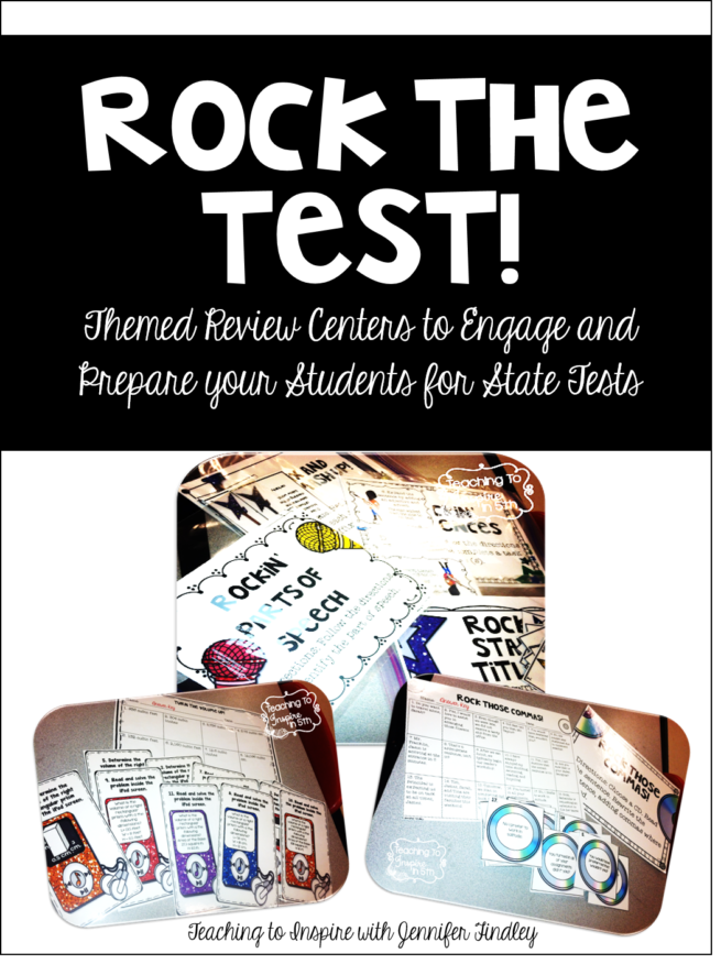 Test Prep Centers {Rock the Test!} - Teaching with Jennifer Findley