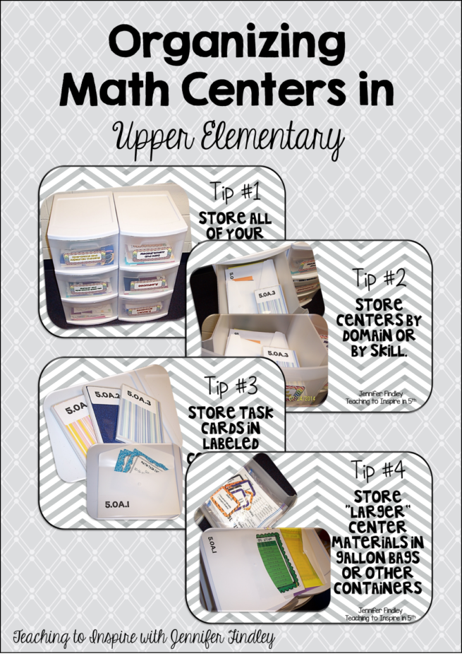 Organizing Math Centers - Teaching with Jennifer Findley