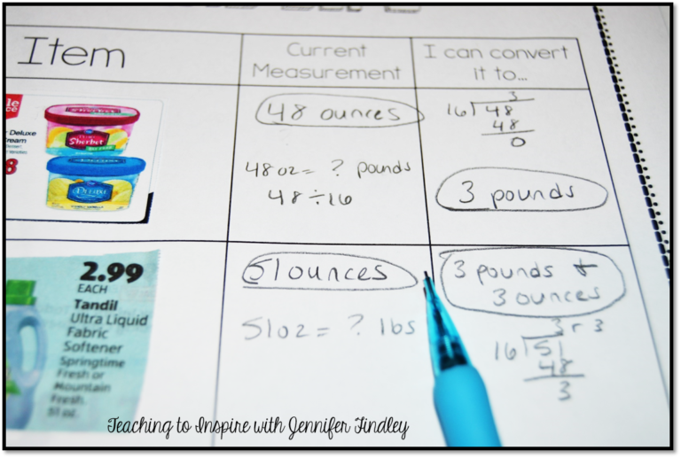 Measurement Conversions Activity {Freebie} - Teaching with Jennifer Findley