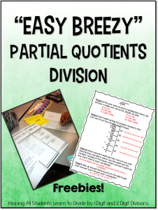 Partial Quotients: Easy Breezy Division {Lots of Freebies} - Teaching ...