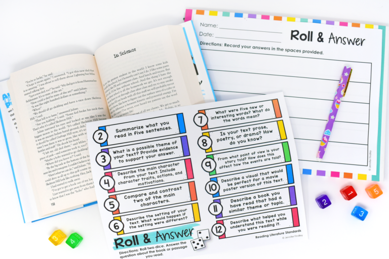 4th and 5th Grade Reading Center {Low Prep and FREE!} - Teaching with ...