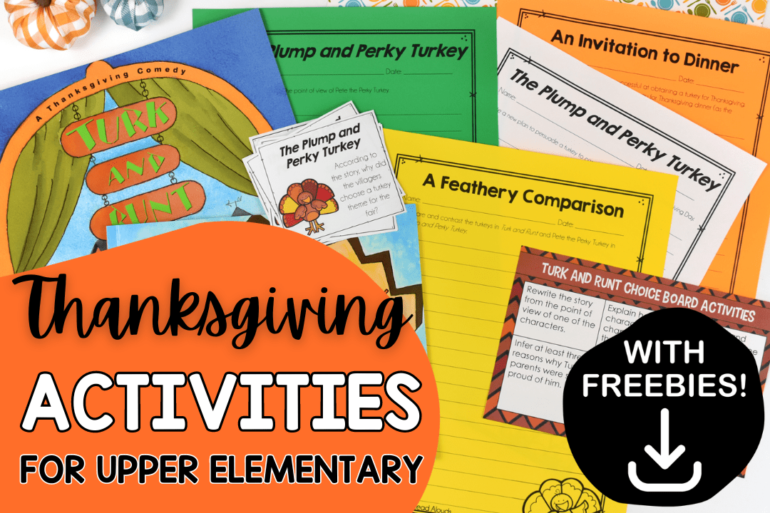 Thanksgiving Activities for Upper Elementary - Teaching with Jennifer ...