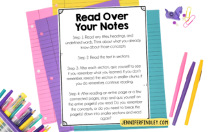 Teaching Students How to Study - Teaching with Jennifer Findley