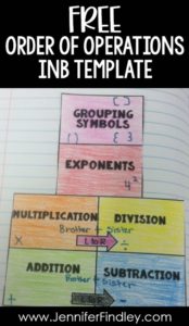 Teaching Order of Operations {Free INB Template} - Teaching with ...