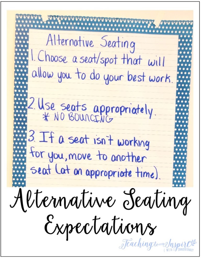Alternative Seating in the Classroom - Teaching with Jennifer Findley