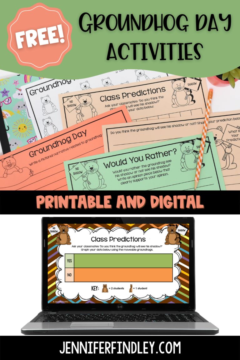 Free Groundhog Day Activities {Printable and Digital} - Teaching with ...