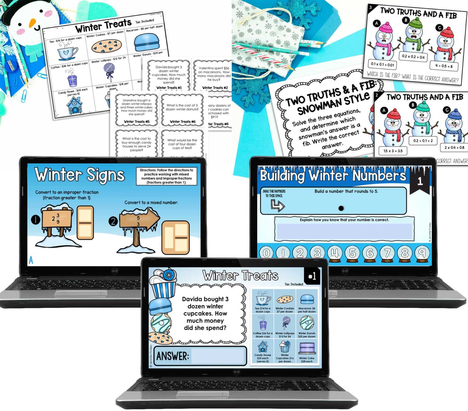 Winter Activities for Upper Elementary - Teaching with Jennifer Findley