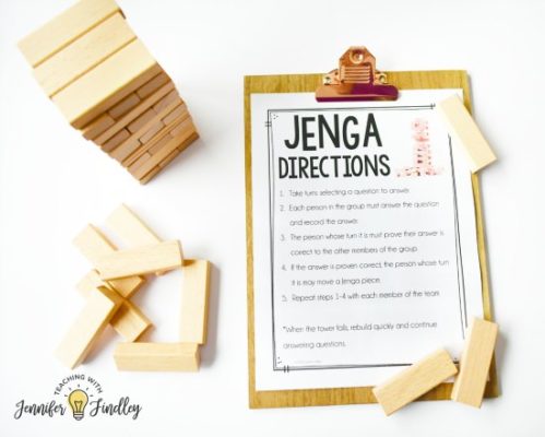 Playing Jenga: Engaging Test Prep - Teaching with Jennifer Findley