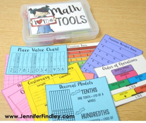 Math Tools {Lots of Freebies} - Teaching with Jennifer Findley