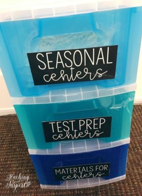 Organizing Math Centers - Teaching with Jennifer Findley