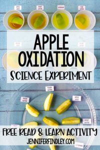Apple Oxidation Science Experiment with FREE Science Reading Activity ...