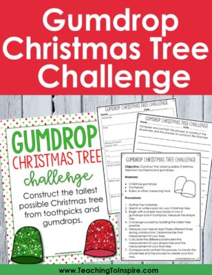 Christmas STEM Activity: Gumdrop Christmas Tree - Teaching with ...