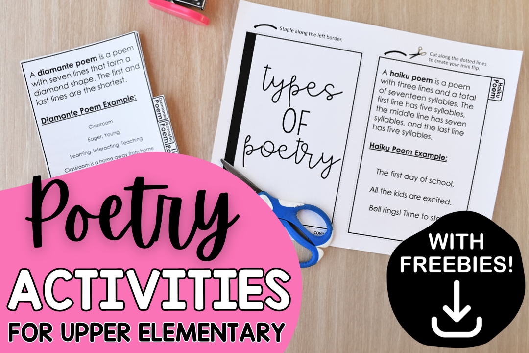 Poetry Activities for Upper Elementary - Teaching with Jennifer Findley