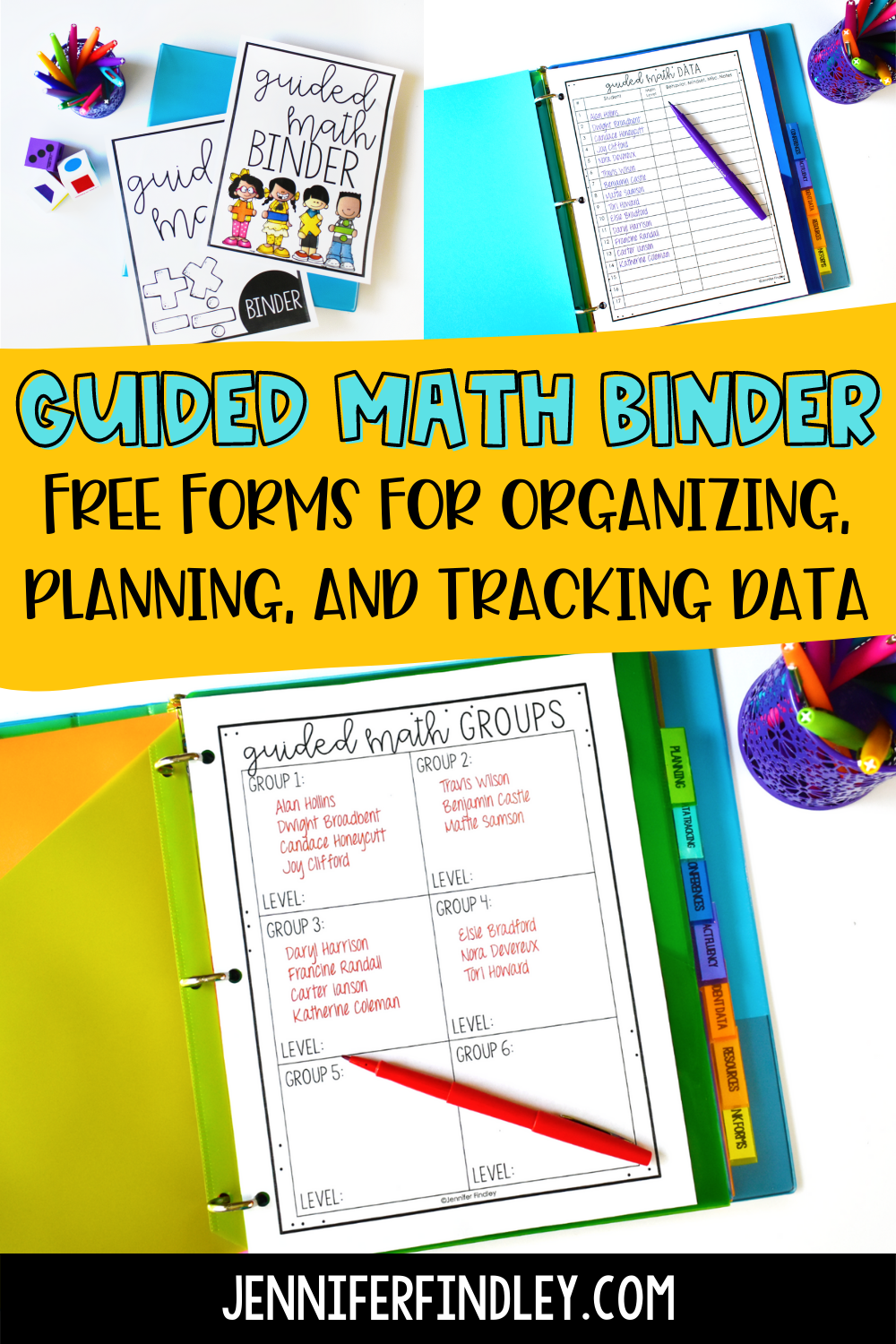 Free Guided Math Binder for Upper Elementary