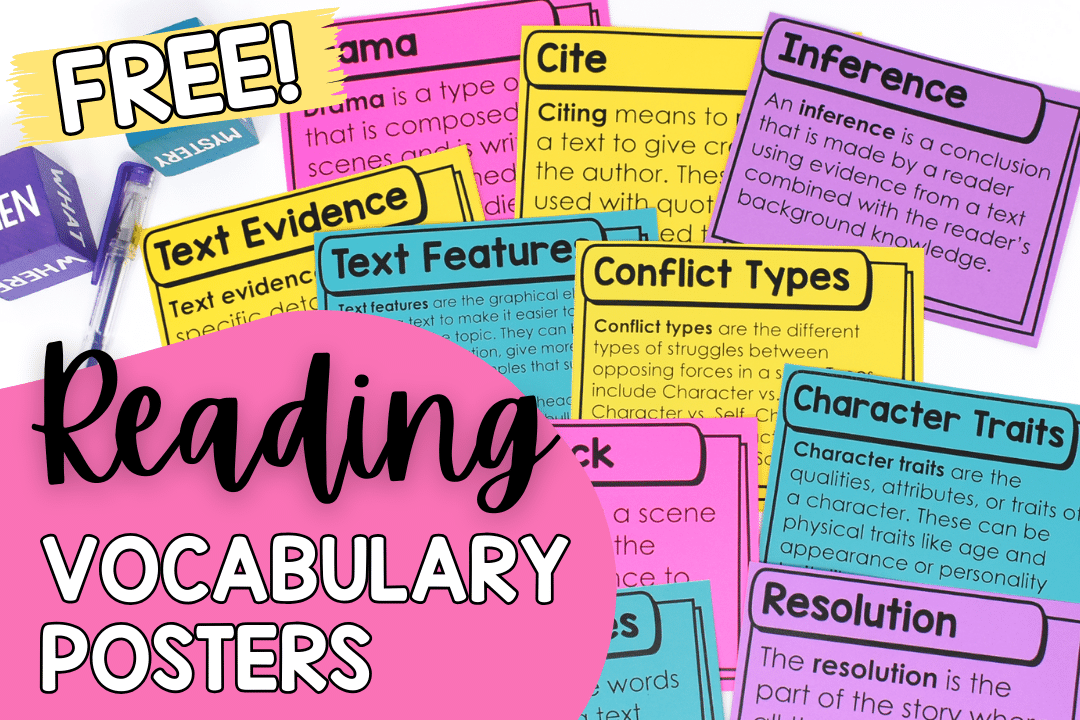 Free 5th Grade Math Vocabulary Posters