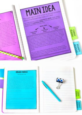 Reading Notebooks in 4th and 5th Grade