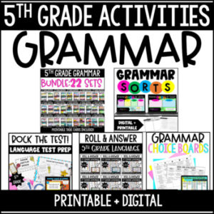 Free Idiom Activities for 4th-5th Grade Grammar