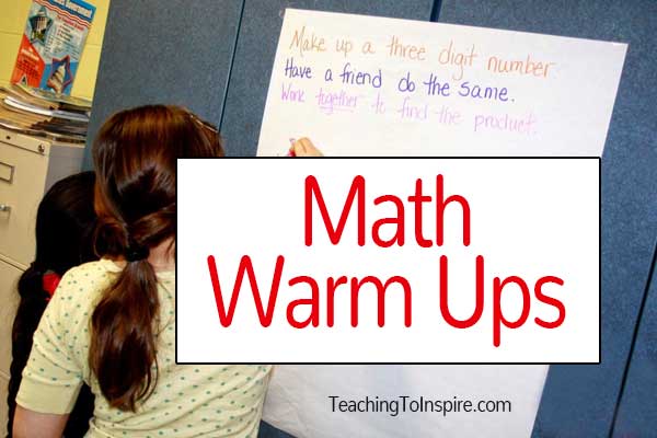 Math Warm Ups {Guest Post: Freebie} - Teaching with Jennifer Findley