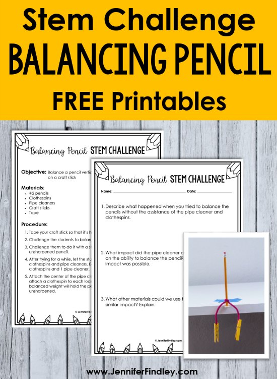 STEM Activities with Pencils - Teaching with Jennifer Findley