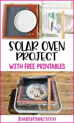 Solar Oven Project with Free Printables