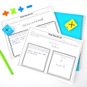 Implementing Math Error Analysis in Your Classroom {Freebie Included ...