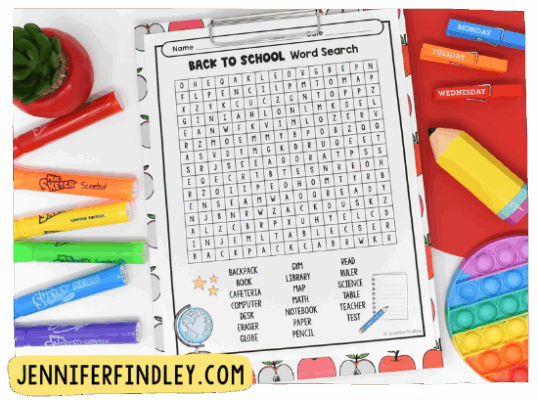 First Day of School Activities for Morning Work (Free Printables)