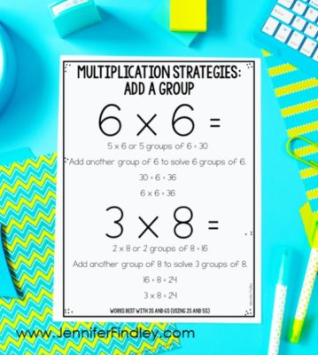 Multiplication Strategies for 4th and 5th Grade