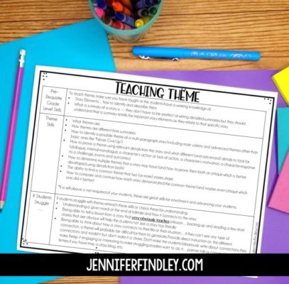 Tips for Teaching Theme (And What To Do When Students Struggle)