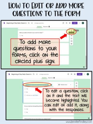 Free Daily Check-In Google Forms for Distance Learning