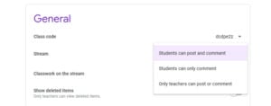 Having Online Class Discussions with Google Classroom
