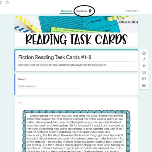 Viewing Responses in Google Forms - Teaching with Jennifer Findley