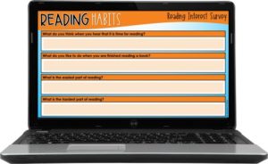Free Digital Reading Interest Surveys - Teaching with Jennifer Findley