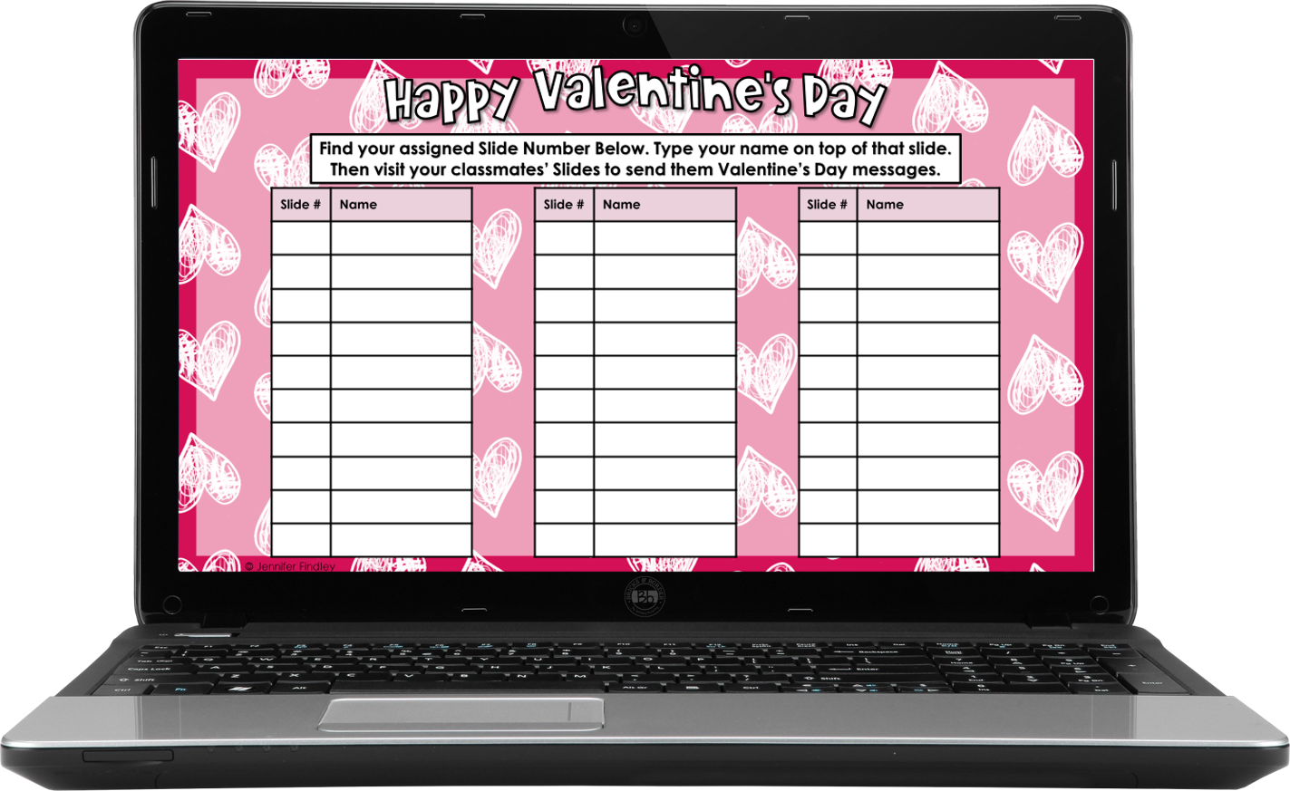 Free Digital Valentine's Day Exchange - Teaching with Jennifer Findley