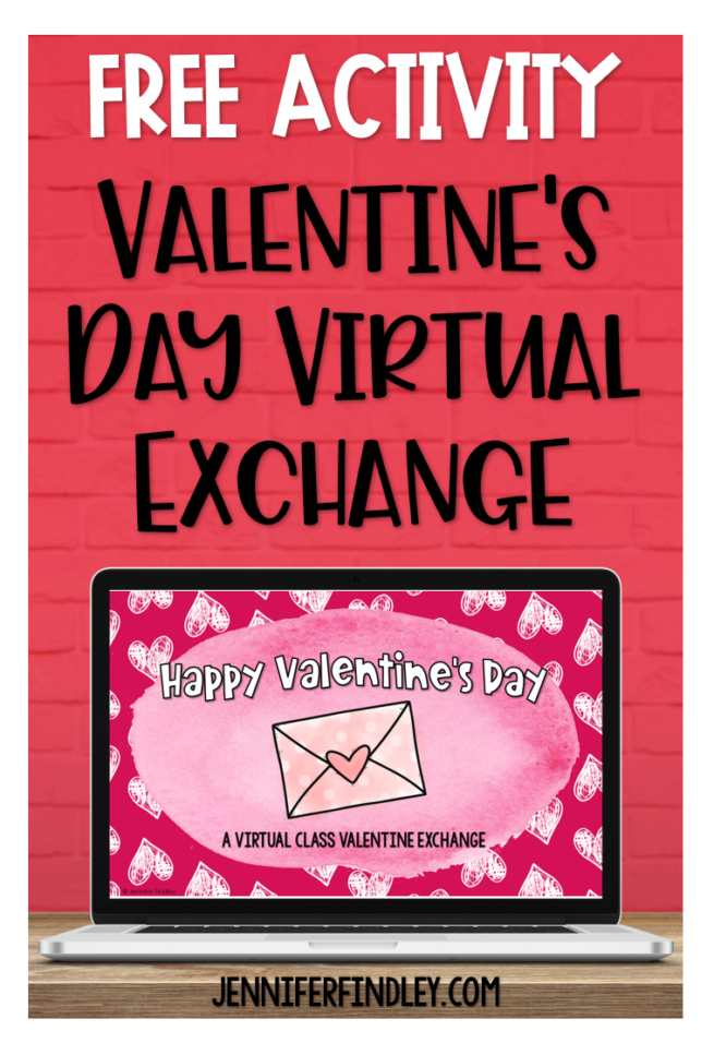 Free Digital Valentine's Day Exchange - Teaching with Jennifer Findley
