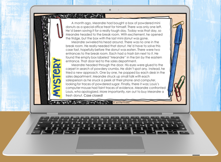 Free Digital Reading Activities - Teaching with Jennifer Findley