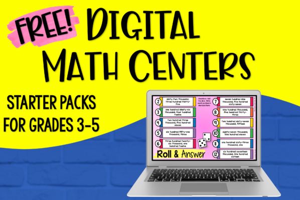 Free Digital Math Centers Starter Pack - Teaching with Jennifer Findley