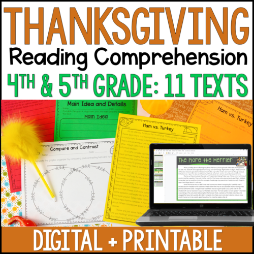 Thanksgiving Read Alouds for Upper Elementary {Free Printables ...