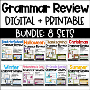 Free Parts of Speech Task Cards - Teaching with Jennifer Findley