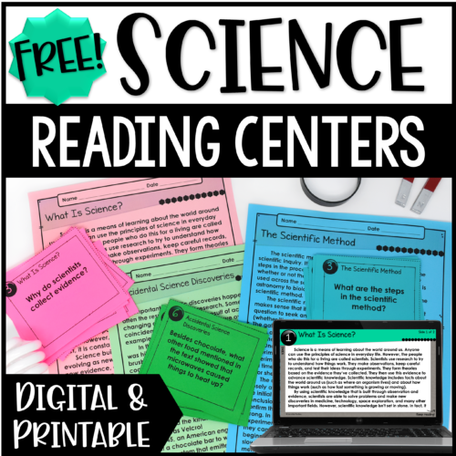 Free Science Activities - Science Centers and Graphic Organizers