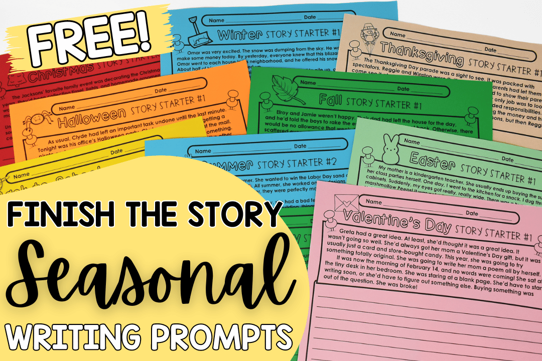 Free Finish the Story Writing Prompts
