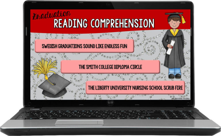 Free End of Year Activity - Graduation Reading Activity
