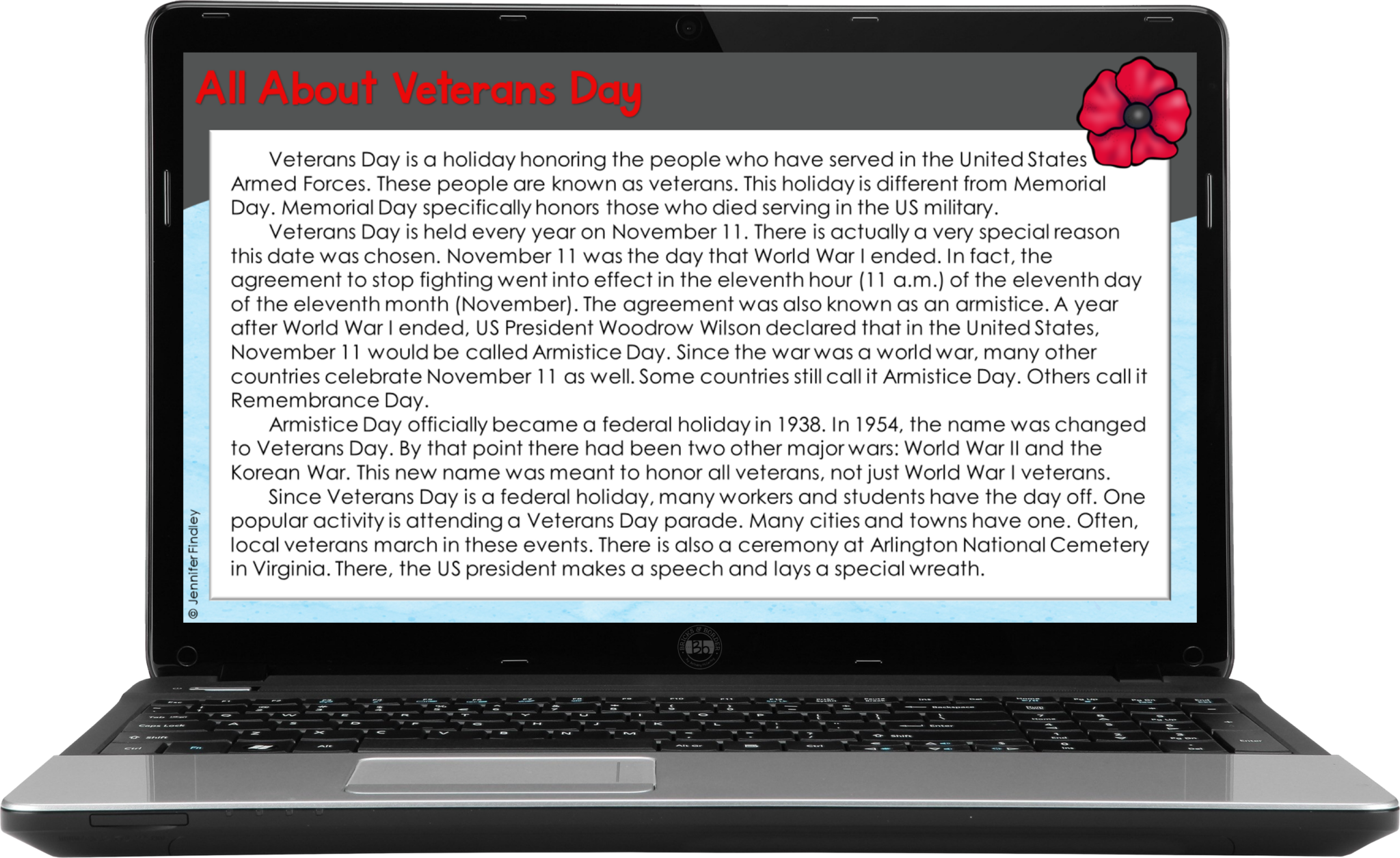 Free Veterans Day Reading Activities