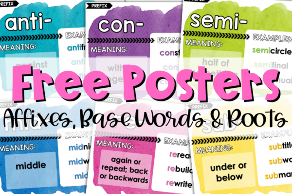 Using Word Matrix Activities to Increase Vocabulary (Free Posters)
