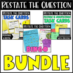 Teaching Students to Restate the Question (with Freebies)