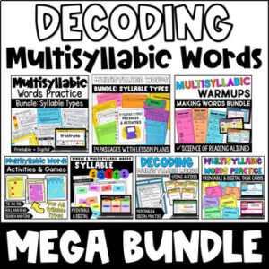 Decoding Multisyllabic Words: Using Syllable Types (Free Posters)